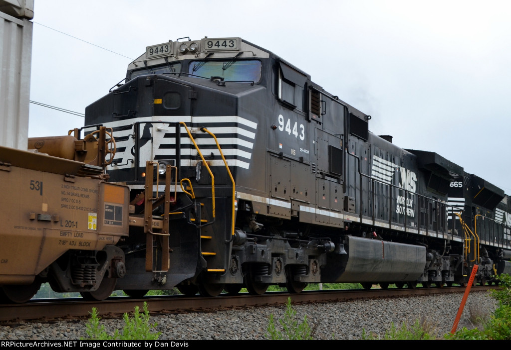 NS C40-9W 9443 in a fairly new coat of horsehead on 24K
